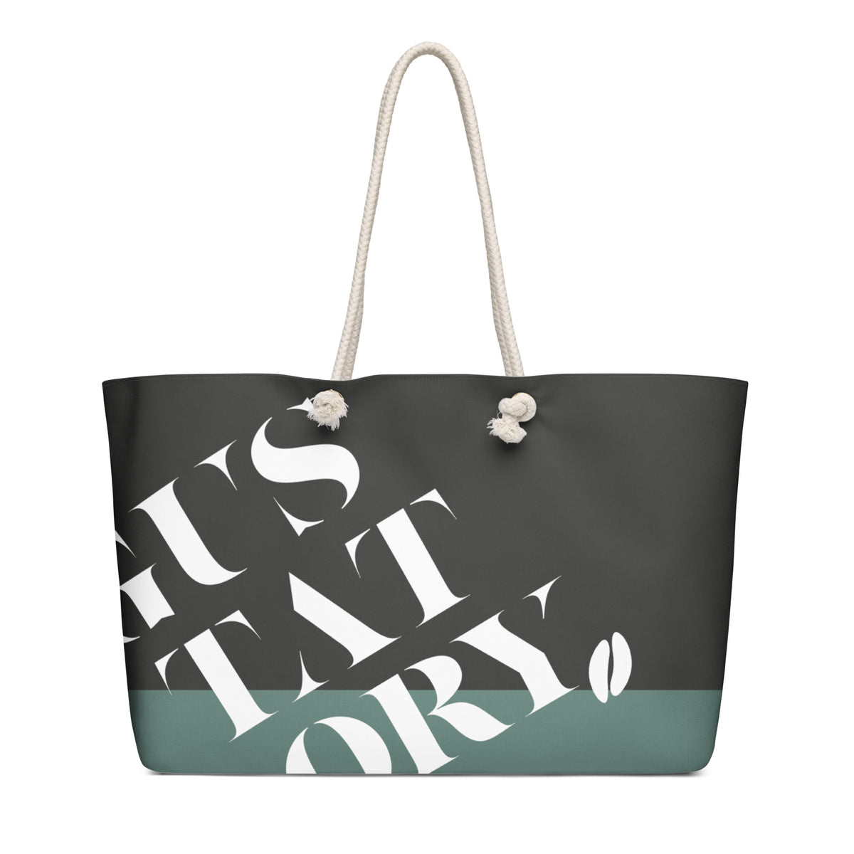 Signature Oversized Weekender Tote Bag - GUSTATORY